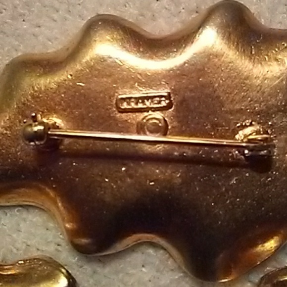 Kramer | Jewelry | Vintage Signed Kramer Brooch And Earrings | Poshmark